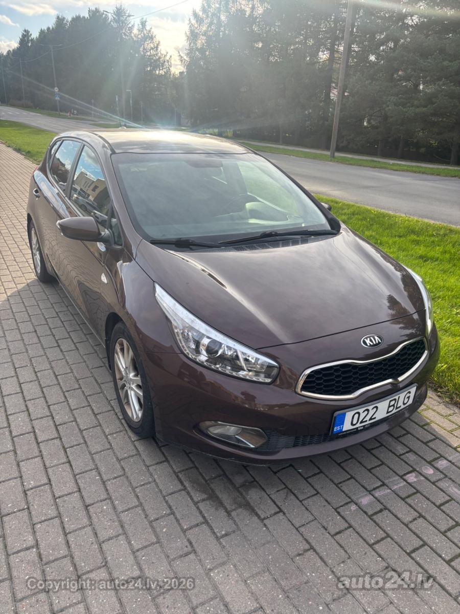Brown Kia Ceed 2014 in Tartu, with an engine capacity of 1.60 L and mileage of 118 thousand km for 5999 €, photo 1 on AUTOMOTO.COM.LV