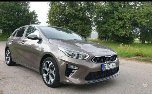 Brown Kia Ceed 2019 in Kaunas, with an engine capacity of 1.35 L and mileage of 92 thousand km for 10700 €, photo 1 on AUTOMOTO.COM.LV