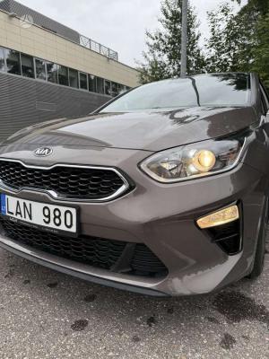 Brown Kia Ceed 2019 in Vilnius, with an engine capacity of 1.35 L and mileage of 77 thousand km for 11300 €, photo 10 on AUTOMOTO.COM.LV