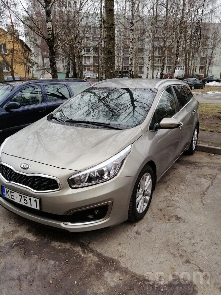 Brown Kia Ceed 2015 in Riga, with an engine capacity of 1.60 L and mileage of 132 thousand km for 8500 €, photo 1 on AUTOMOTO.COM.LV