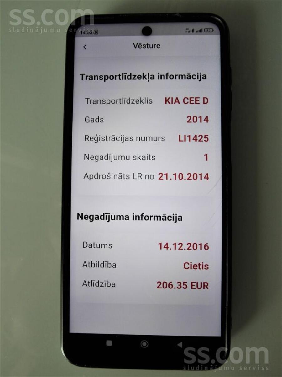 Pelēks Kia Ceed 2014 Rīga, ar dzinēja tilpumu 1.40 L un nobraukumu 166 tūkst. km par 3550 €, foto 34 vietnē AUTOMOTO.COM.LV