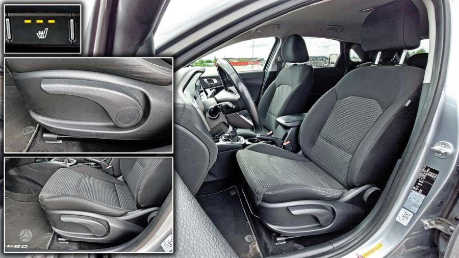 Grey Kia Ceed 2021 in Vilnius, with an engine capacity of 1.35 L and mileage of 165 thousand km for 11990 €, photo 33 on AUTOMOTO.COM.LV