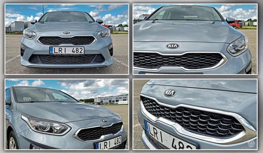 Grey Kia Ceed 2021 in Vilnius, with an engine capacity of 1.35 L and mileage of 165 thousand km for 11990 €, photo 37 on AUTOMOTO.COM.LV