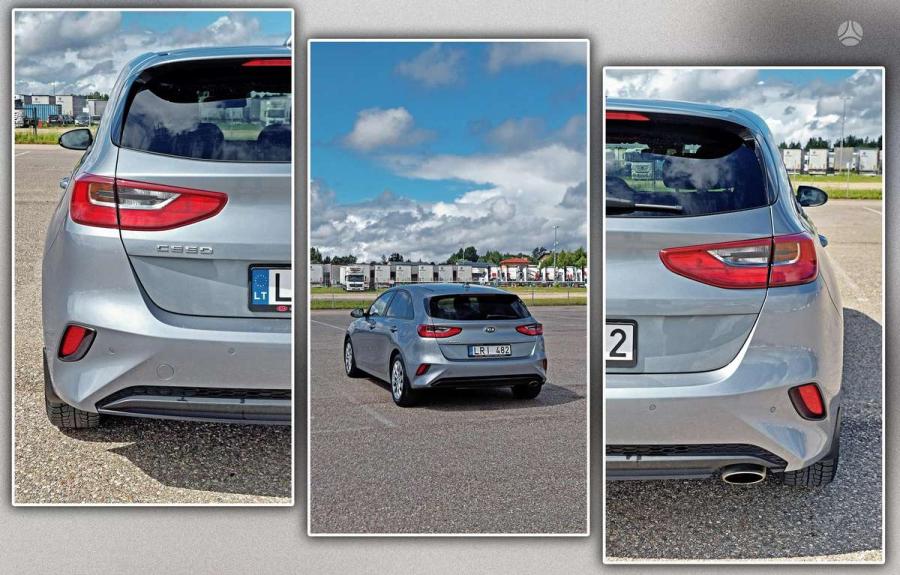 Grey Kia Ceed 2021 in Vilnius, with an engine capacity of 1.35 L and mileage of 165 thousand km for 11990 €, photo 40 on AUTOMOTO.COM.LV