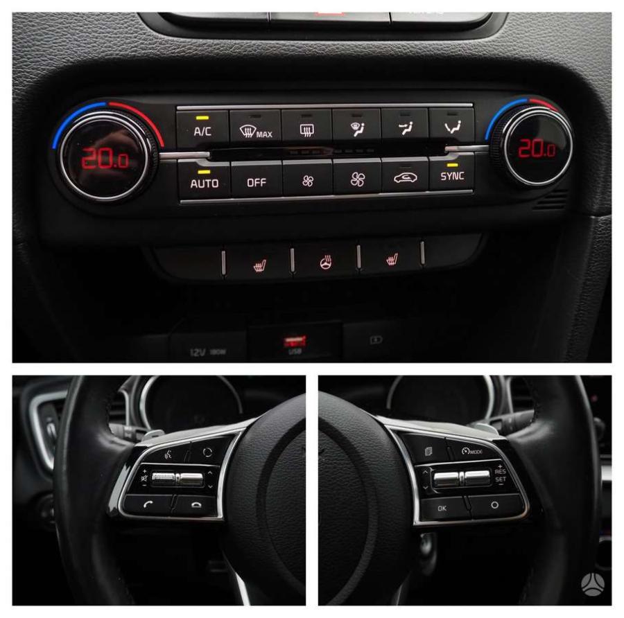 Grey Kia Ceed 2021 in Vilnius, with an engine capacity of 1.48 L and mileage of 61 thousand km for 14900 €, photo 13 on AUTOMOTO.COM.LV