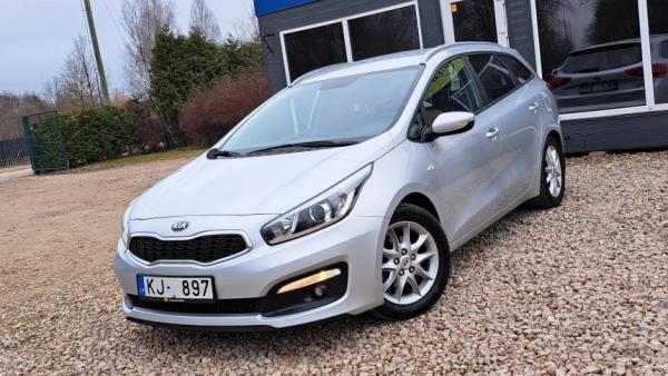 Grey Kia Ceed 2016 in Riga, with an engine capacity of 1.60 L and mileage of 248 thousand km for 5990 €, photo 1 on AUTOMOTO.COM.LV