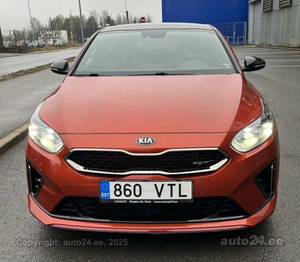 Orange Kia Ceed 2019 in Tartu, with an engine capacity of 1.60 L and mileage of 59 thousand km for 17890 €, photo 1 on AUTOMOTO.COM.LV