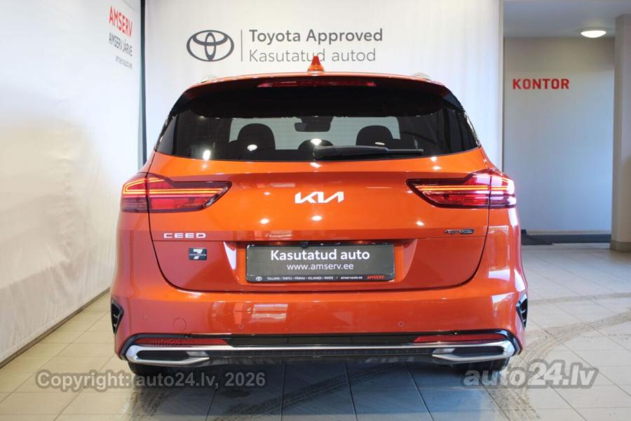 Orange Kia Ceed 2022 in Tallinn, with an engine capacity of 1.50 L and mileage of 62 thousand km for 20490 €, photo 4 on AUTOMOTO.COM.LV