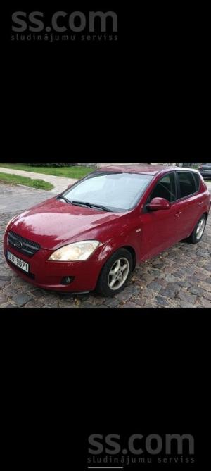 Red Kia Ceed 2007 in Riga, with an engine capacity of 1.40 L and mileage of 0 thousand km for 550 €, photo  on AUTOMOTO.COM.LV