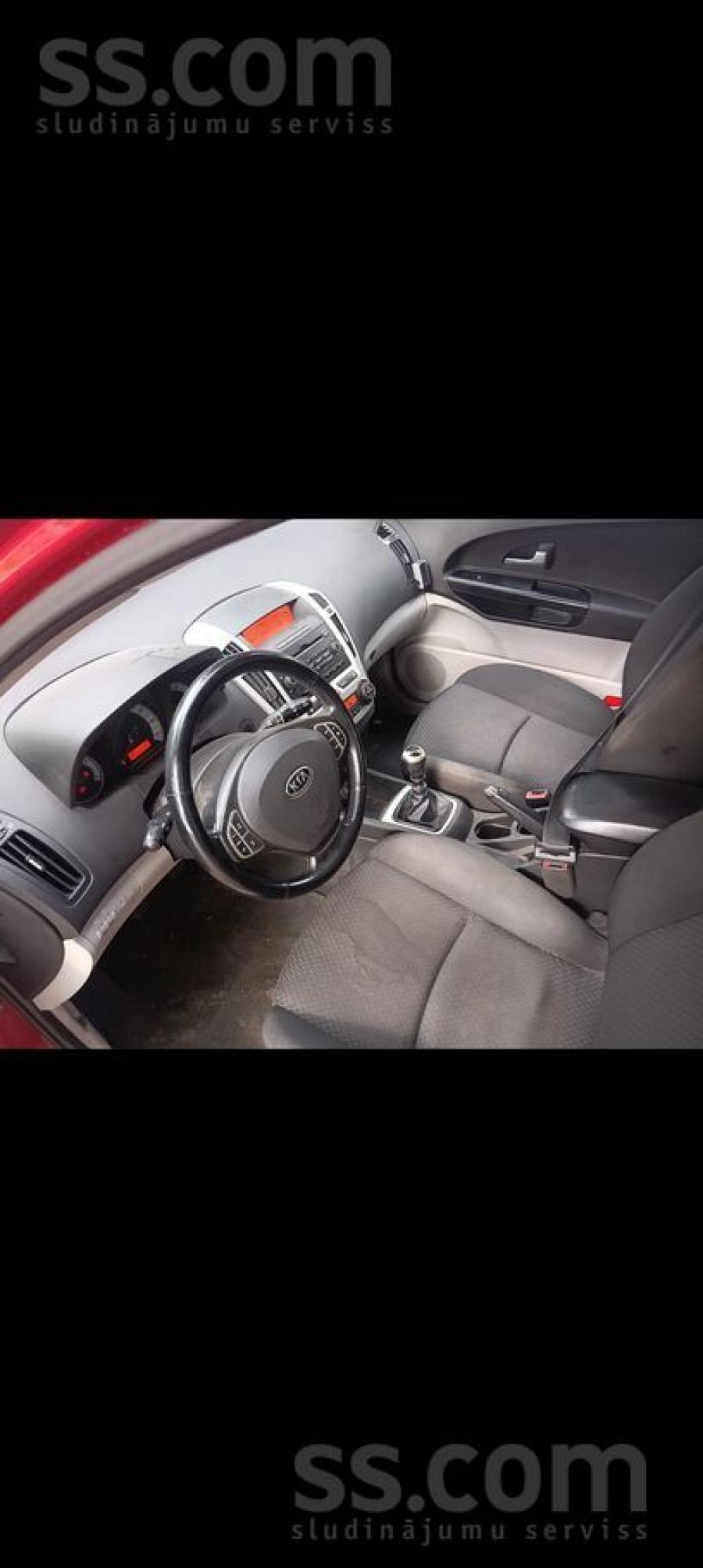 Red Kia Ceed 2007 in Riga, with an engine capacity of 1.40 L and mileage of 0 thousand km for 550 €, photo 7 on AUTOMOTO.COM.LV