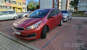 Red Kia Ceed 2015 in Liepaja, with an engine capacity of 1.60 L and mileage of 99 thousand km for 6800 €, photo 1 on AUTOMOTO.COM.LV