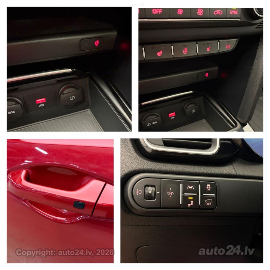 Red Kia Ceed 2022 in Tallinn, with an engine capacity of 1.60 L and mileage of 55 thousand km for 23490 €, photo 13 on AUTOMOTO.COM.LV