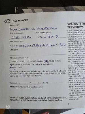 Red Kia Ceed 2013 in Panevezys, with an engine capacity of 1.59 L and mileage of 283 thousand km for 4000 €, photo 19 on AUTOMOTO.COM.LV