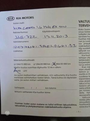 Red Kia Ceed 2013 in Panevezys, with an engine capacity of 1.59 L and mileage of 283 thousand km for 4000 €, photo 20 on AUTOMOTO.COM.LV