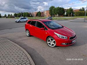 Red Kia Ceed 2014 in Kaunas, with an engine capacity of 1.59 L and mileage of 186 thousand km for 6100 €, photo 7 on AUTOMOTO.COM.LV