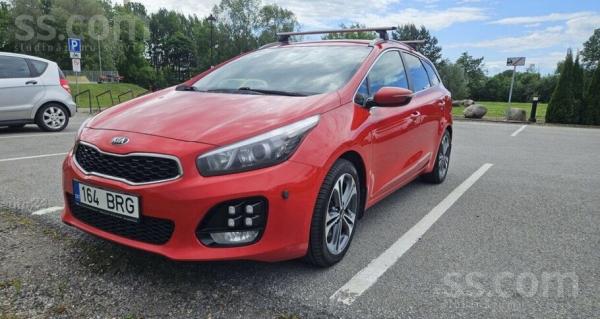 Red Kia Ceed 2016 in Valka, with an engine capacity of 1.60 L and mileage of 186 thousand km for 8900 €, photo 2 on AUTOMOTO.COM.LV