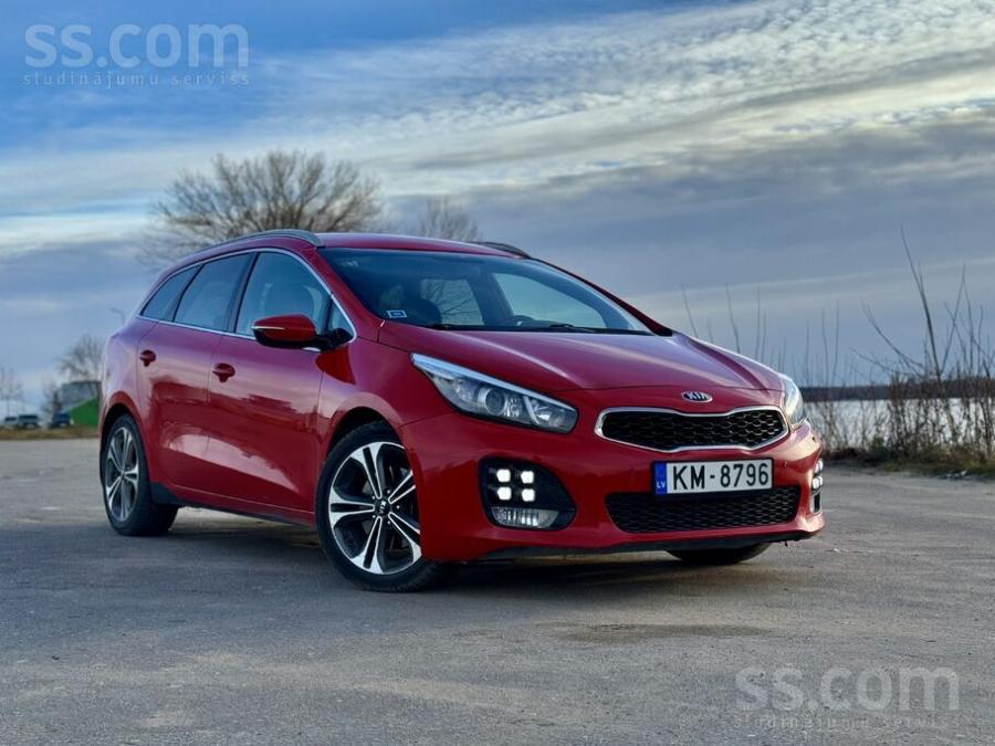 Red Kia Ceed 2016 in Riga, with an engine capacity of 1.60 L and mileage of 185 thousand km for 5600 €, photo 1 on AUTOMOTO.COM.LV