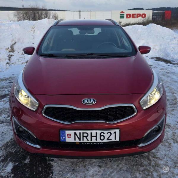 Red Kia Ceed 2017 in Vilnius, with an engine capacity of 1.58 L and mileage of 217 thousand km for 5800 €, photo 3 on AUTOMOTO.COM.LV