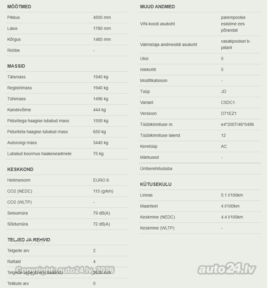 Red Kia Ceed 2017 in Haapsalu, with an engine capacity of 1.60 L and mileage of 148 thousand km for 7200 €, photo 13 on AUTOMOTO.COM.LV