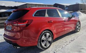 Red Kia Ceed 2018 in Vilnius, with an engine capacity of 1.60 L and mileage of 87 thousand km for 9400 €, photo 4 on AUTOMOTO.COM.LV