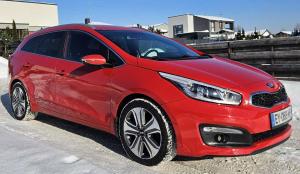 Red Kia Ceed 2018 in Vilnius, with an engine capacity of 1.60 L and mileage of 87 thousand km for 9400 €, photo 7 on AUTOMOTO.COM.LV