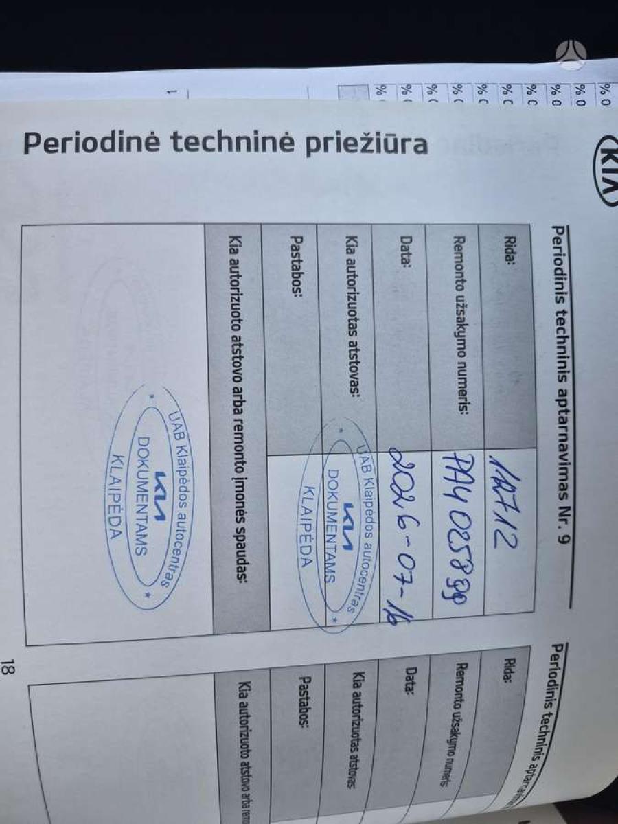 Красный Киа Сид 2018 в Клайпеда, объемом двигателя 1.59 л и пробегом 119 тыс. км за 9200 €, фото 18 на AUTOMOTO.COM.LV