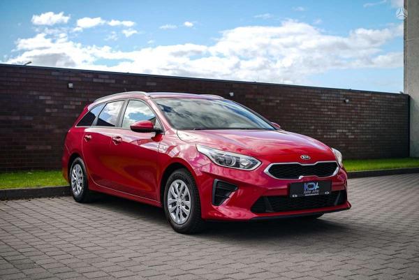 Sarkans Kia Ceed 2019 Marijampole, ar dzinēja tilpumu 1.37 L un nobraukumu 170 tūkst. km par 8950 €, foto  vietnē AUTOMOTO.COM.LV