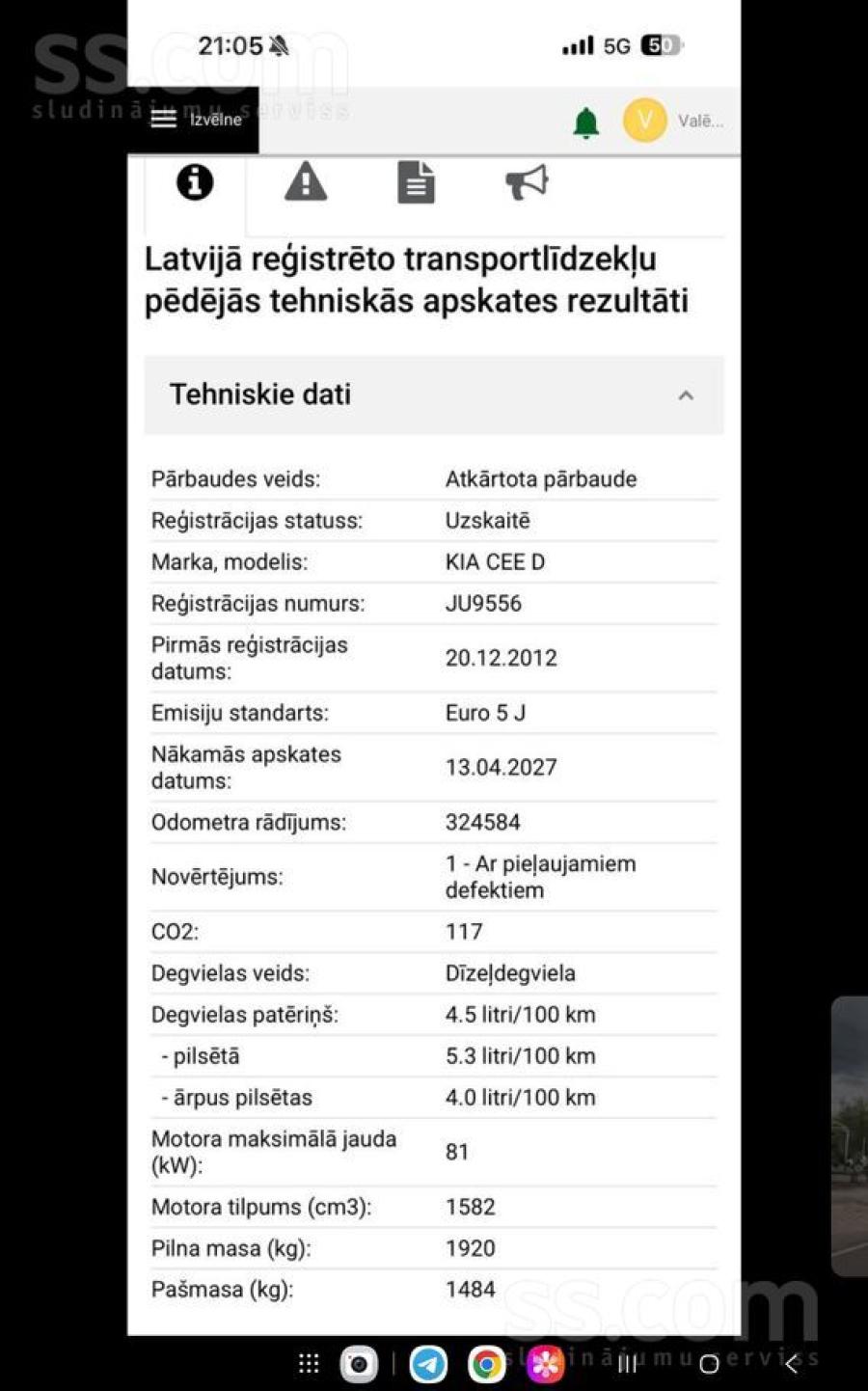 Balts Kia Ceed 2012 Daugavpils, ar dzinēja tilpumu 1.60 L un nobraukumu 327 tūkst. km par 3600 €, foto 13 vietnē AUTOMOTO.COM.LV