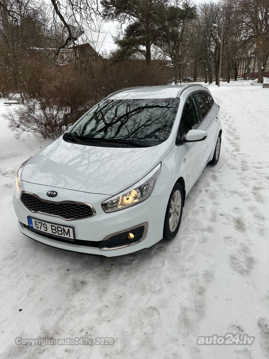 White Kia Ceed 2018 in Tallinn, with an engine capacity of 1.00 L and mileage of 135 thousand km for 7899 €, photo 2 on AUTOMOTO.COM.LV