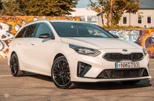 White Kia Ceed 2019 in Klaipeda, with an engine capacity of 1.40 L and mileage of 124 thousand km for 14700 €, photo  on AUTOMOTO.COM.LV