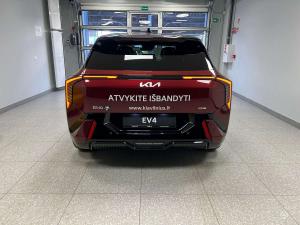 Red Kia EV4 2026 in Vilnius, with an engine capacity of 0.00 L and mileage of 1 thousand km for 46990 €, photo 5 on AUTOMOTO.COM.LV