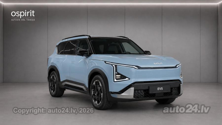 Kia EV5 2026 Tartu, ar dzinēja tilpumu 0.00 L un nobraukumu 0 tūkst. km par 56800 €, foto 1 vietnē AUTOMOTO.COM.LV