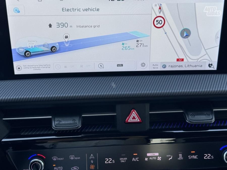 Черный Киа EV6 2023 в Авиженяй, объемом двигателя 0.00 л и пробегом 36 тыс. км за 35950 €, фото 22 на AUTOMOTO.COM.LV