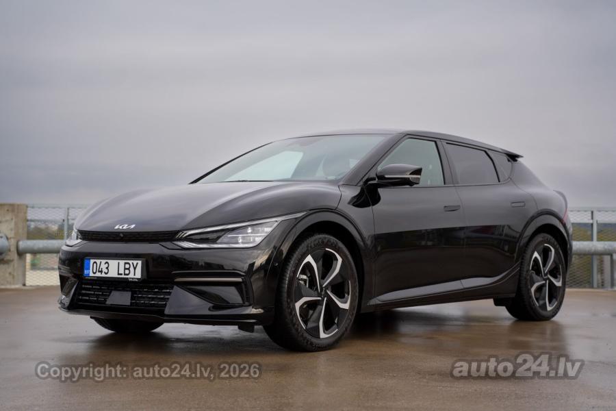 Melns Kia EV6 2024 Tallina, ar dzinēja tilpumu 0.00 L un nobraukumu 12 tūkst. km par 44900 €, foto 1 vietnē AUTOMOTO.COM.LV