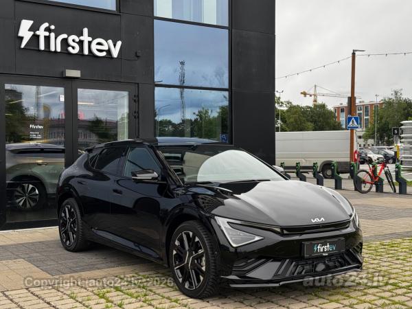 Black Kia EV6 2025 in Tallinn, with an engine capacity of 0.00 L and mileage of 29 thousand km for 53990 €, photo 4 on AUTOMOTO.COM.LV
