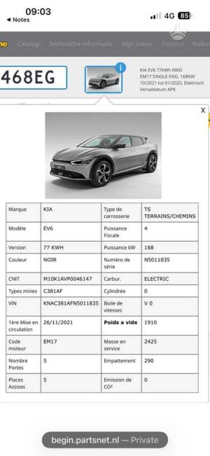 Melns Kia EV6 2021 Tauragė, ar dzinēja tilpumu 0.00 L un nobraukumu 85 tūkst. km par 22500 €, foto 50 vietnē AUTOMOTO.COM.LV