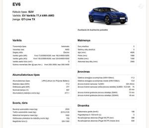 Синий Киа EV6 2024 в Каунас, объемом двигателя 0.00 л и пробегом 68 тыс. км за 37000 €, фото 38 на AUTOMOTO.COM.LV