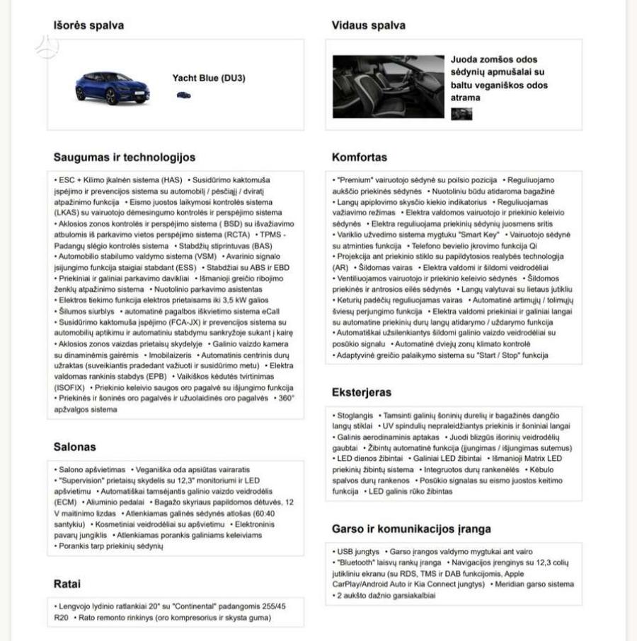 Синий Киа EV6 2024 в Каунас, объемом двигателя 0.00 л и пробегом 68 тыс. км за 37000 €, фото 39 на AUTOMOTO.COM.LV