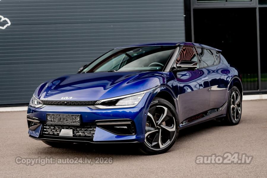 Zils Kia EV6 2023 Pērnava, ar dzinēja tilpumu 0.00 L un nobraukumu 118 tūkst. km par 35900 €, foto 1 vietnē AUTOMOTO.COM.LV