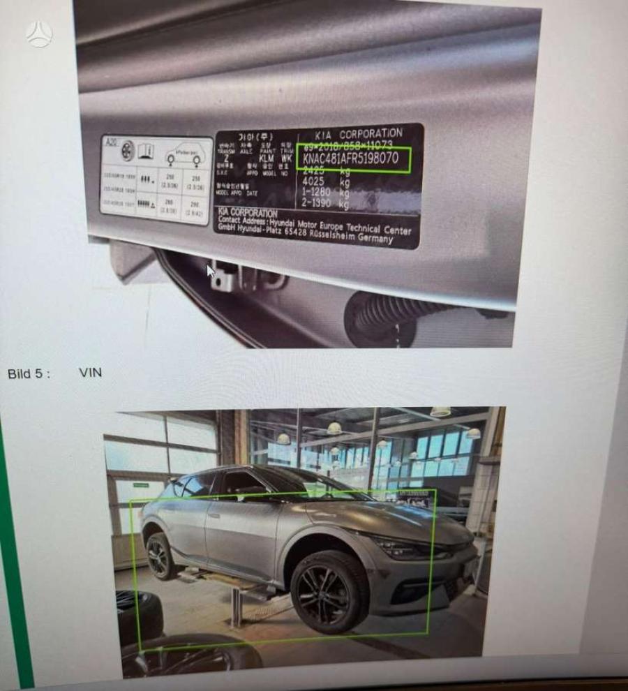 Pelēks Kia EV6 2025 Prienai, ar dzinēja tilpumu 0.00 L un nobraukumu 25 tūkst. km par 28900 €, foto 5 vietnē AUTOMOTO.COM.LV