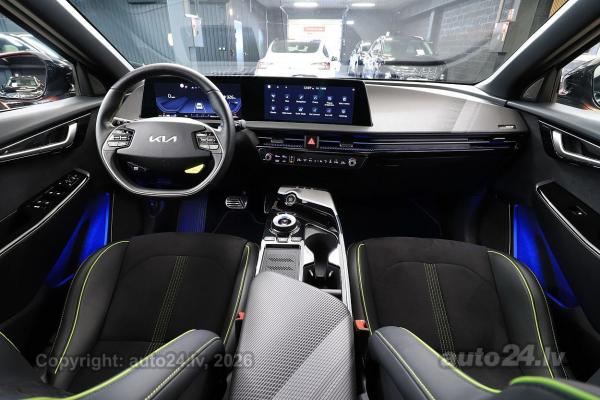 Grey Kia EV6 2023 in Tallinn, with an engine capacity of 0.00 L and mileage of 71 thousand km for 42995 €, photo 6 on AUTOMOTO.COM.LV