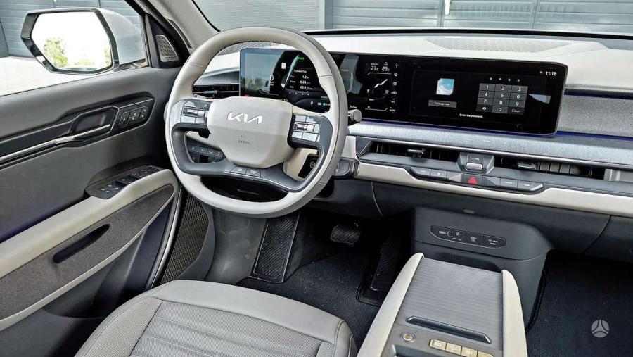 Pelēks Kia EV9 2026 Viļņa, ar dzinēja tilpumu 0.00 L un nobraukumu 1 tūkst. km par 69900 €, foto 20 vietnē AUTOMOTO.COM.LV