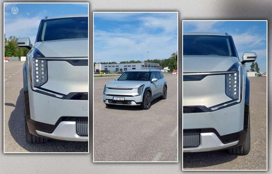 Pelēks Kia EV9 2026 Viļņa, ar dzinēja tilpumu 0.00 L un nobraukumu 1 tūkst. km par 69900 €, foto 44 vietnē AUTOMOTO.COM.LV