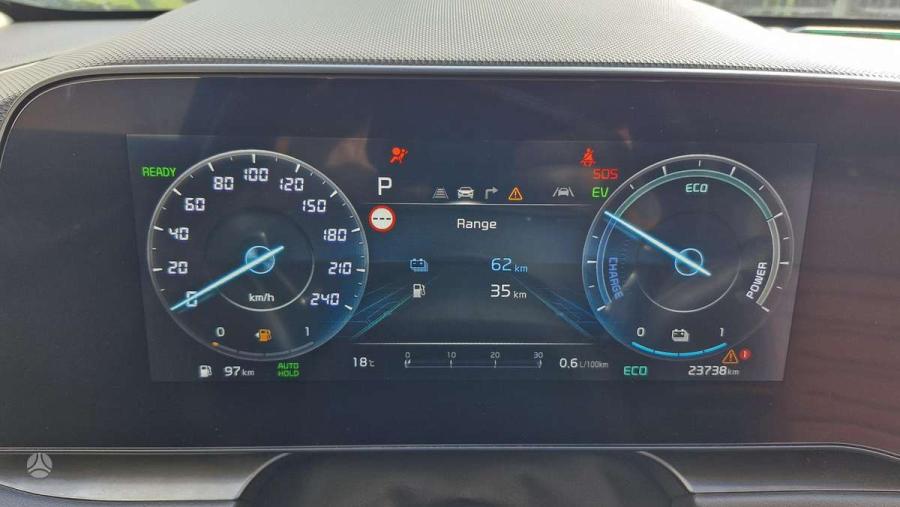 Черный Киа Niro 2024 в Паневежис, объемом двигателя 1.60 л и пробегом 24 тыс. км за 17650 €, фото 7 на AUTOMOTO.COM.LV