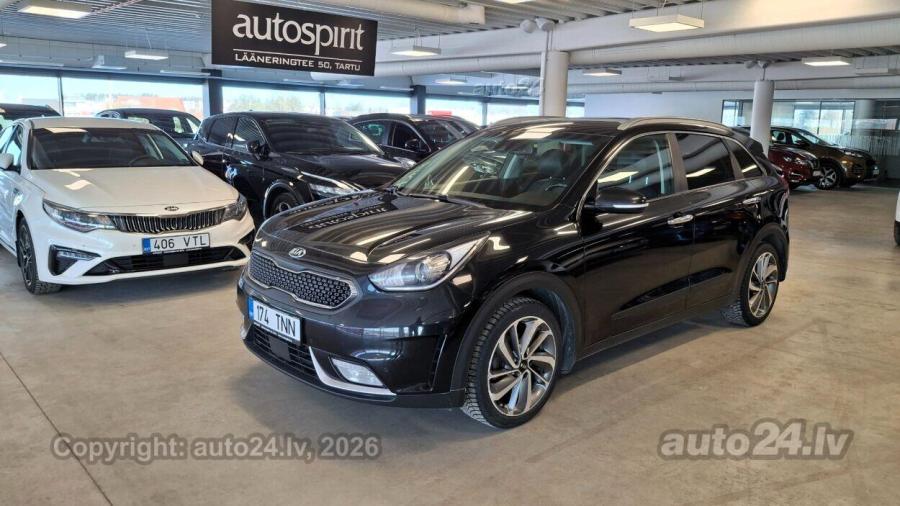 Black Kia Niro 2019 in Tartu, with an engine capacity of 1.60 L and mileage of 170 thousand km for 12990 €, photo 1 on AUTOMOTO.COM.LV