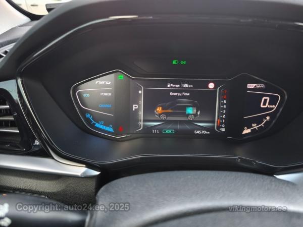 Черный Киа Niro 2021 в Таллин, объемом двигателя 1.60 л и пробегом 64 тыс. км за 20800 €, фото 11 на AUTOMOTO.COM.LV
