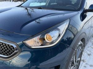 Blue Kia Niro 2017 in Vilnius, with an engine capacity of 1.59 L and mileage of 120 thousand km for 11900 €, photo 11 on AUTOMOTO.COM.LV