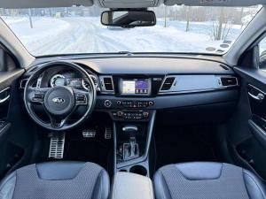 Blue Kia Niro 2017 in Vilnius, with an engine capacity of 1.59 L and mileage of 120 thousand km for 11850 €, photo 16 on AUTOMOTO.COM.LV
