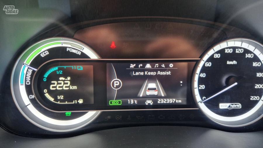 Blue Kia Niro 2018 in Siauliai, with an engine capacity of 1.60 L and mileage of 230 thousand km for 11500 €, photo 25 on AUTOMOTO.COM.LV