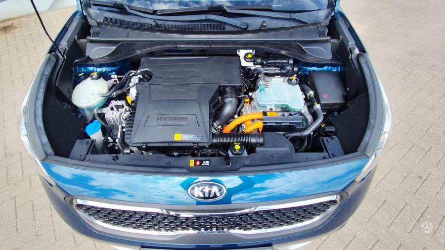 Blue Kia Niro 2018 in Kaunas, with an engine capacity of 1.60 L and mileage of 197 thousand km for 11950 €, photo 21 on AUTOMOTO.COM.LV
